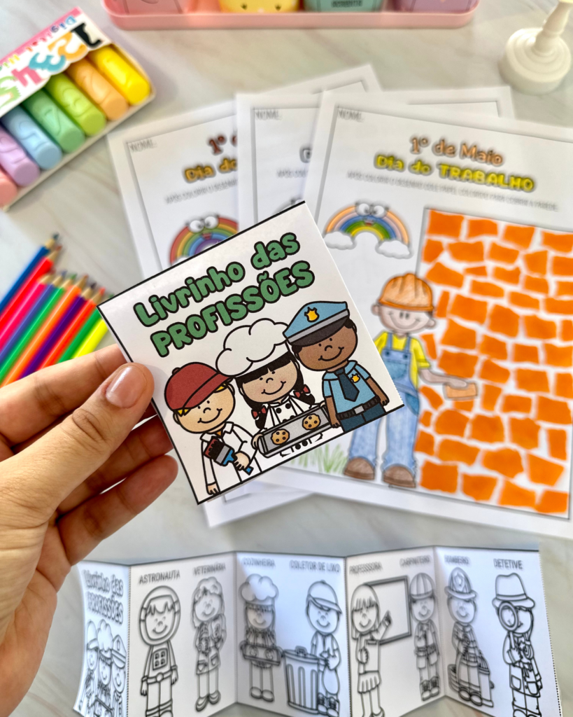 Atividade Dia do Trabalho e Livrinho das Profissões - Lojinha do ...