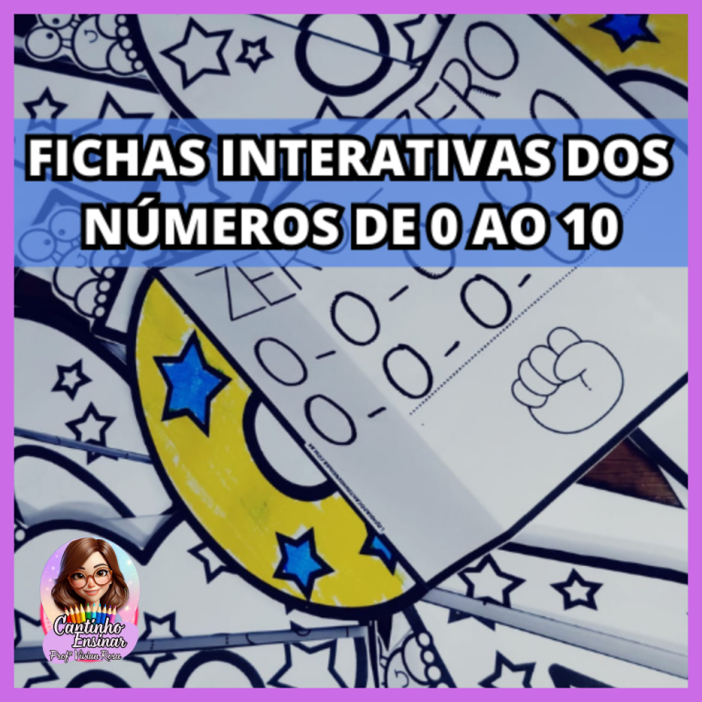 Fichas Interativas dos Números 0 ao 10 - Lojinha do Cantinho Ensinar