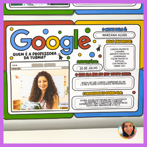 Google – Quem é meu professor? - Lojinha do Cantinho Ensinar